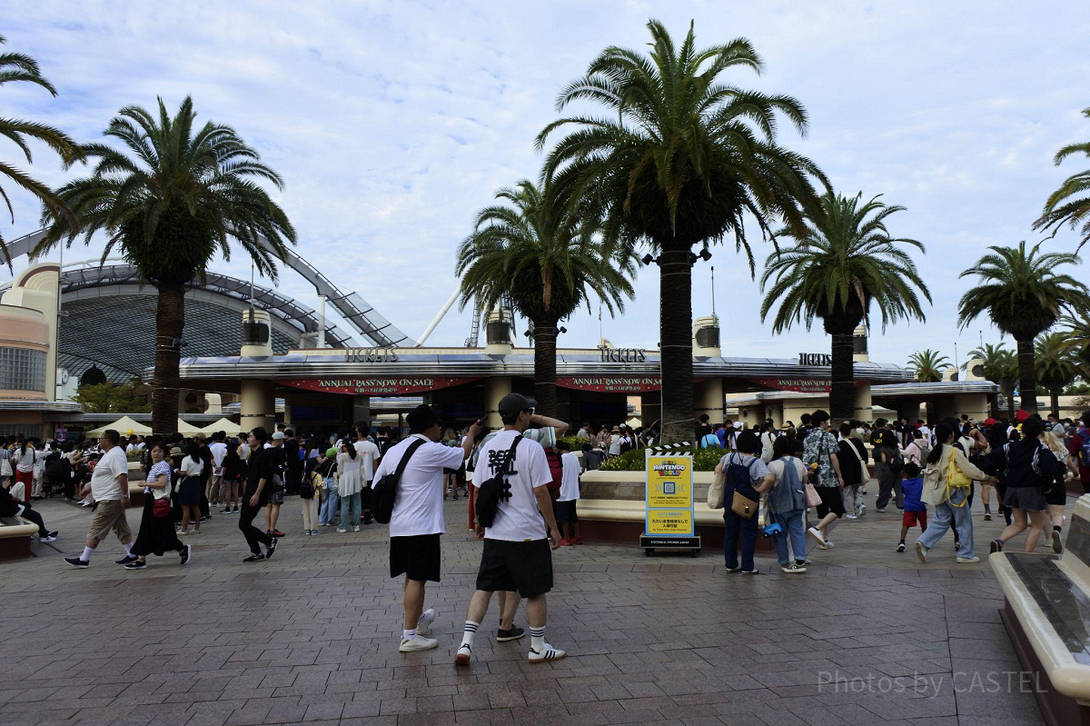 USJ8月の混雑状況／エントランス付近| キャステル | CASTEL ディズニー情報